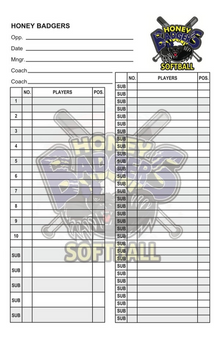 Custom Lineup Cards | Personalized Lineup Cards