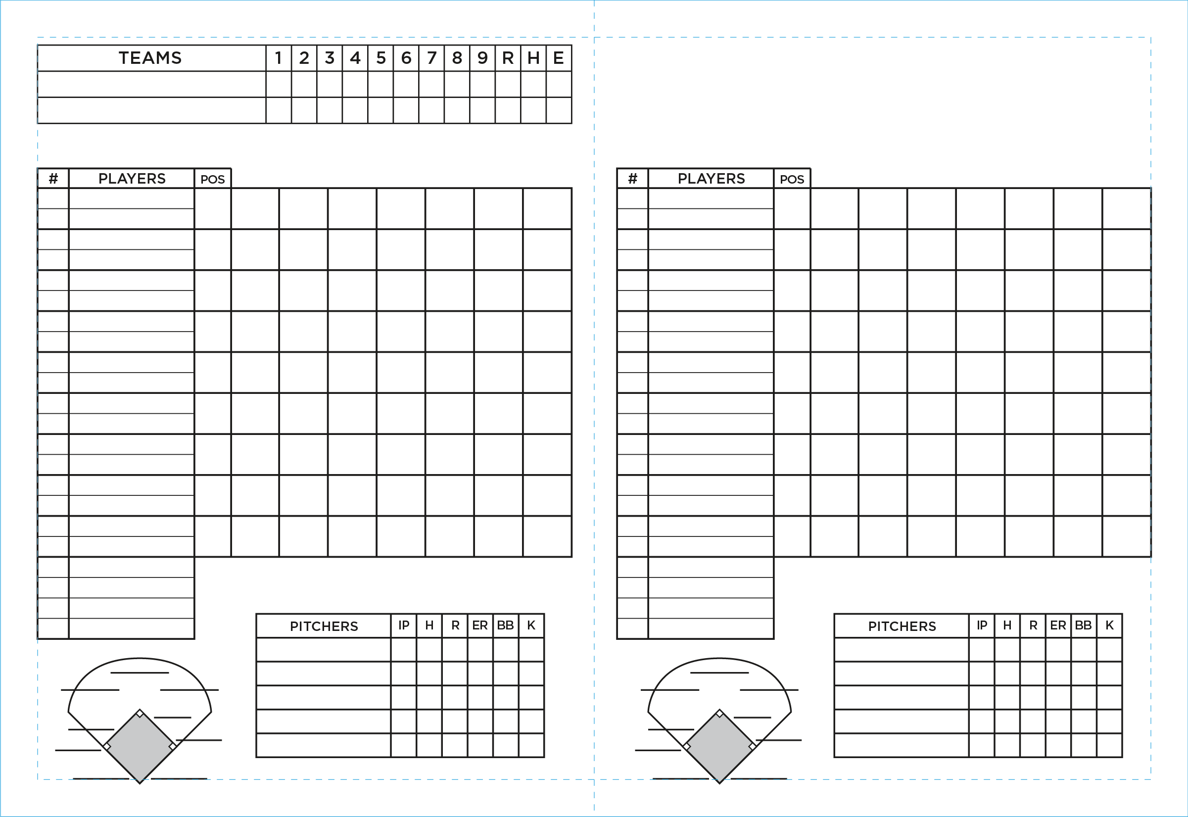 Softball | Personalized Lineup Cards